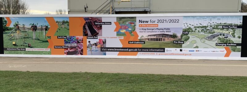 King George Playing Fields Hoarding - The Styleworks